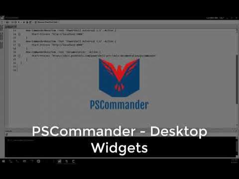 PSCommander - Desktop Widgets - YouTube