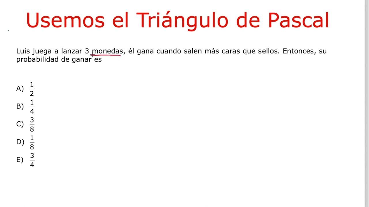 Usemos el Triángulo de Pascal - YouTube