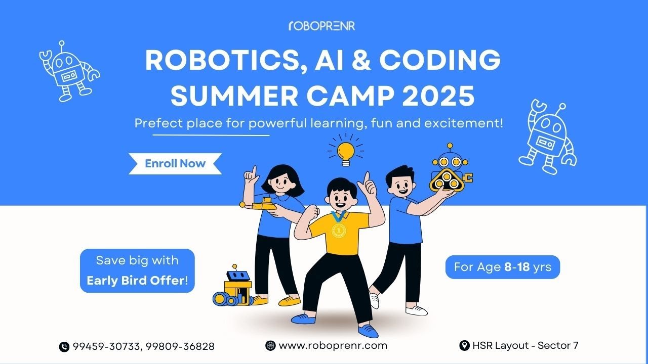 Roboprenr's Robotics Summer Camp In Action - YouTube