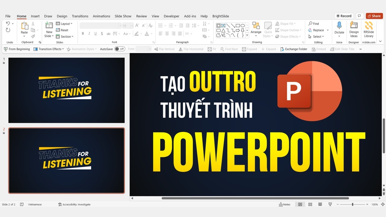 Thiết kế Outro thuyết trình trên Powerpoint || @pskillspowerpoint - YouTube