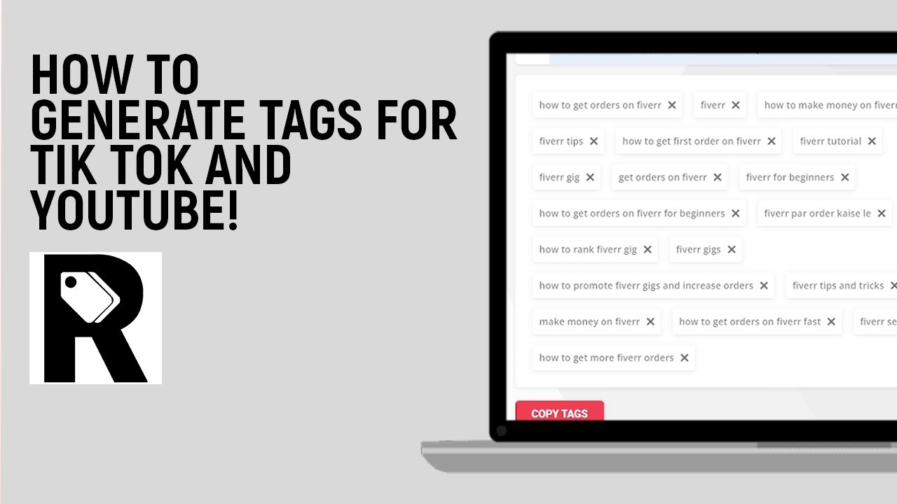 How to generate tags for tik tok and youtube on Rapitags [easy] - YouTube