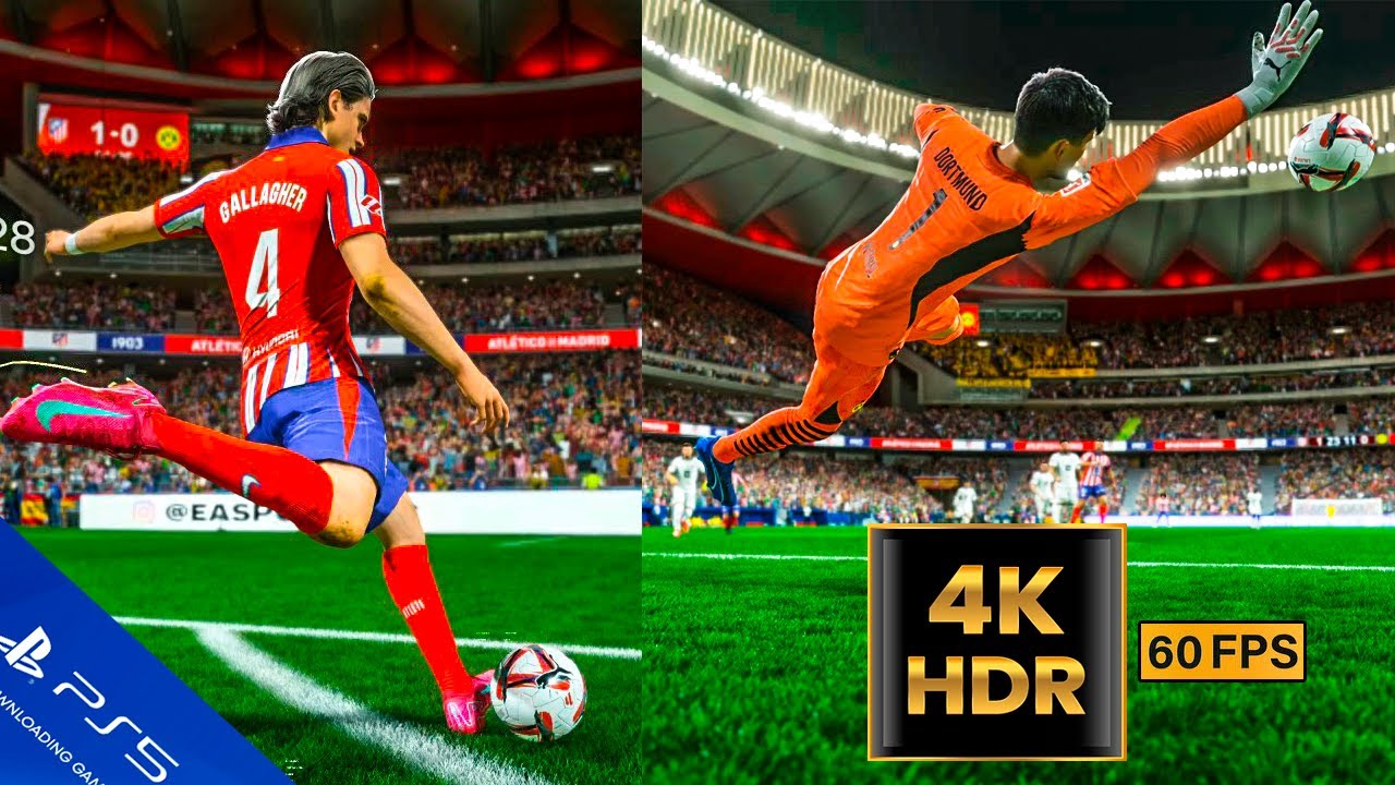EA SPORTS FC 25 - PS5 Gameplay 4K HDR 60(FPS) - Atletico vs Dortmund ...