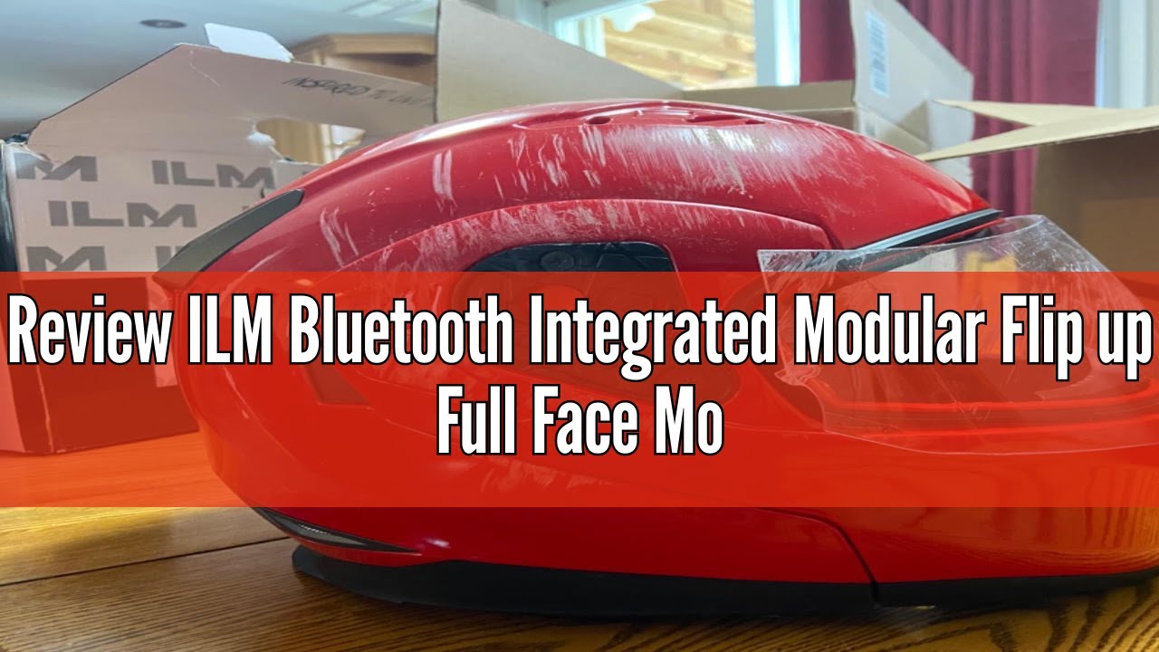 Review ILM Bluetooth Integrated Modular Flip up Full Face Motorcycle Helmet Sun Shield Mp3 ...