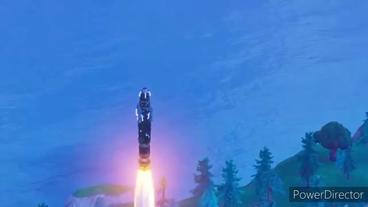 Fortnite rocket launch and end event from the rockets perspective - YouTube