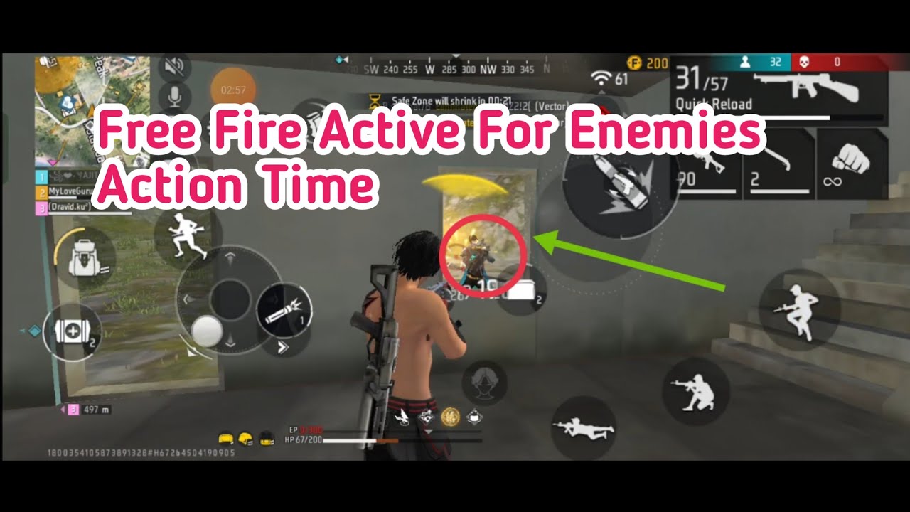 Free Fire Active For Enemies Action Time - YouTube