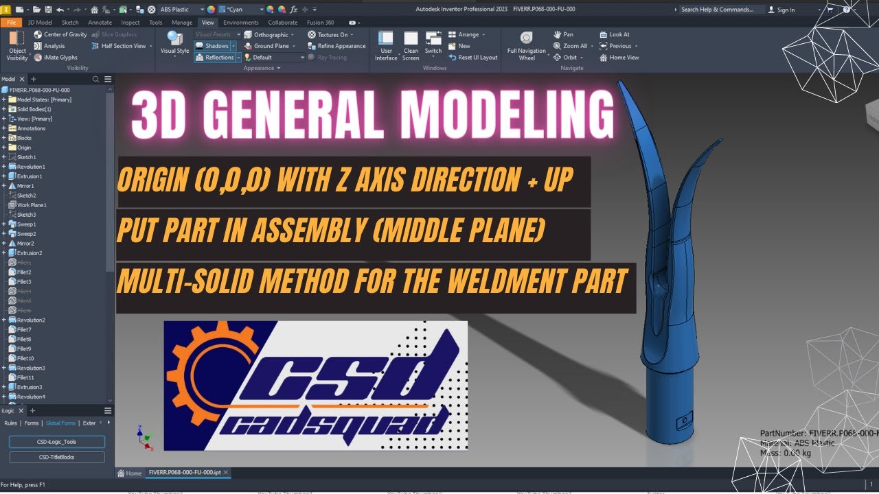 INVENTOR PROFESSIONAL |3.1 Cấu trúc 3D của Part Design trong Mechanical ...