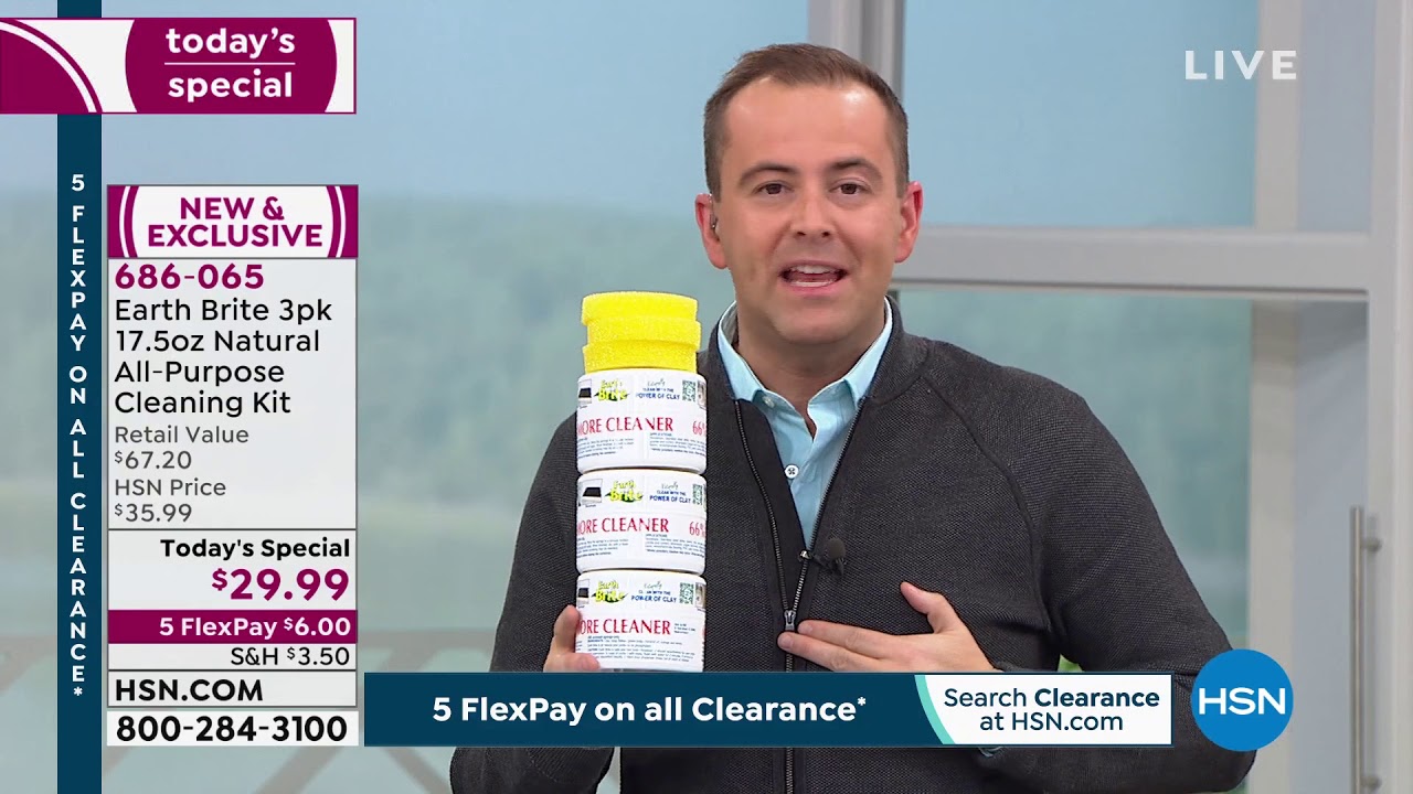 Earth Brite 3pack 17.5 oz. Natural Clay AllPurpose Clean... - YouTube