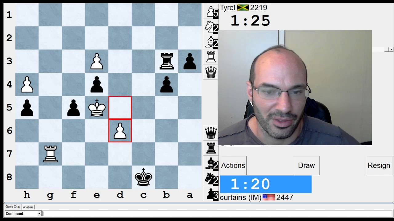 5 minute chess #635: Tyrel vs IM Greg Shahade - YouTube