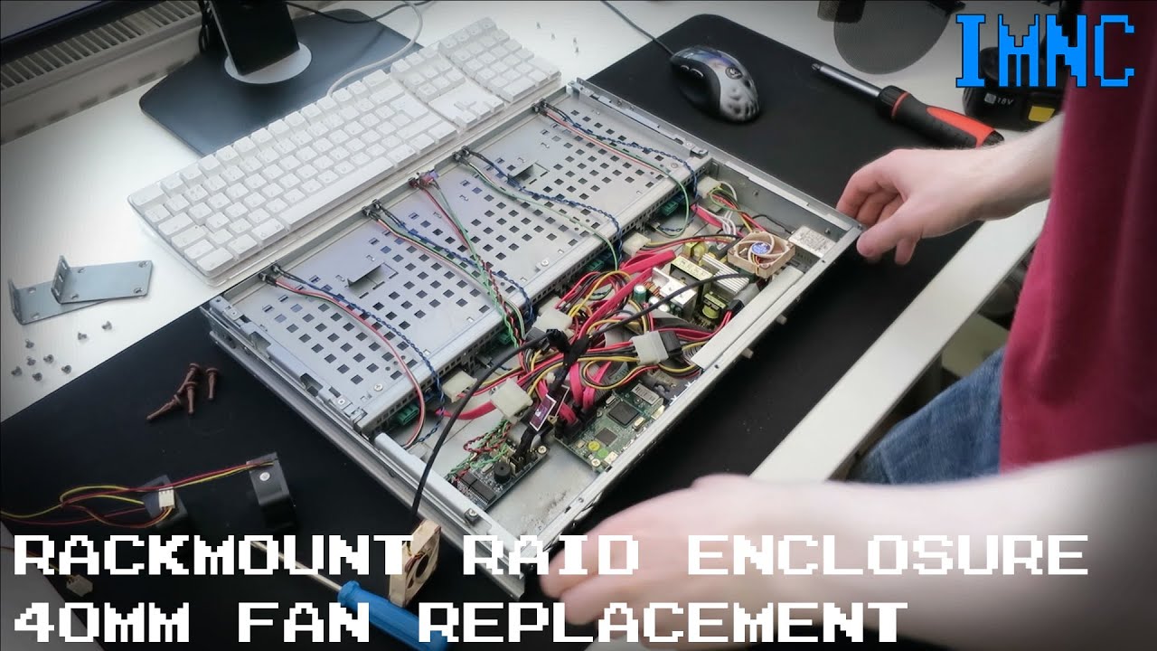 Silencing My 1U Rackmount RAID Enclosure | IMNC - YouTube