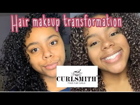 CURLSMITH HAIRMAKEUP REVIEW!!!!/ WATCH ME TRANSFORM MY HAIR! using the ...