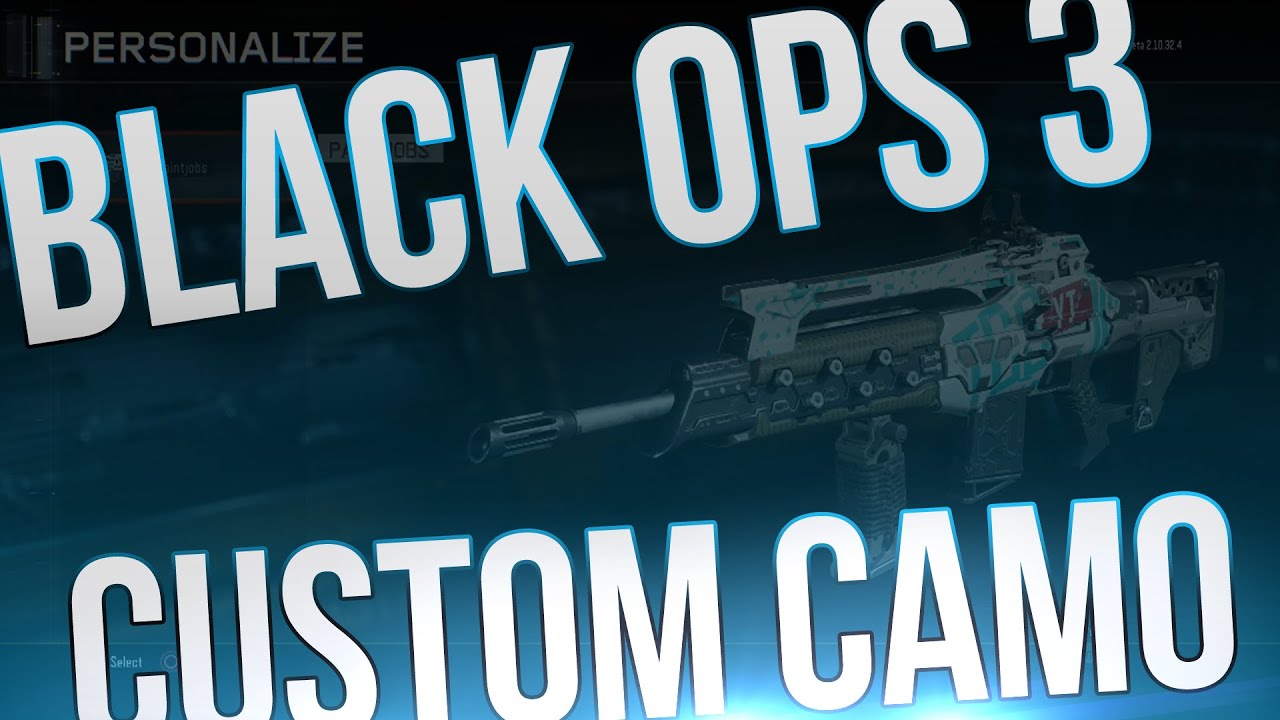 Call Of Duty: Black Ops 3 Custom Camo (Epic 'MK' Camo Design) - YouTube