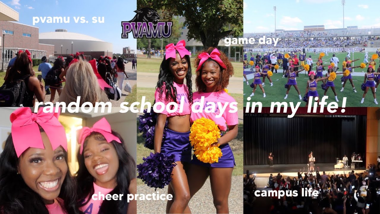 random school days in my life: campus life, cheer practice, pv apollo ...