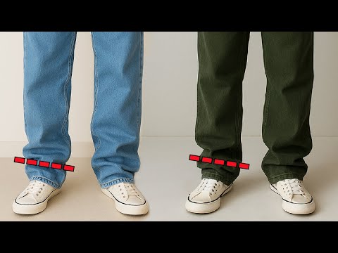 DIY: Kot Pantolonları Kısaltmanın ve Orijinal Paçasını Korumanın 2 Kolay Yolu
