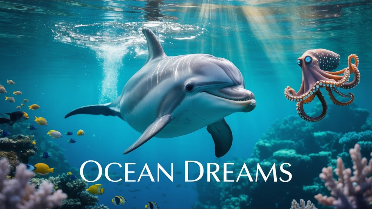 The Music of the Deep 🌊 | Relaxing Animated Ocean Song with Whale ...