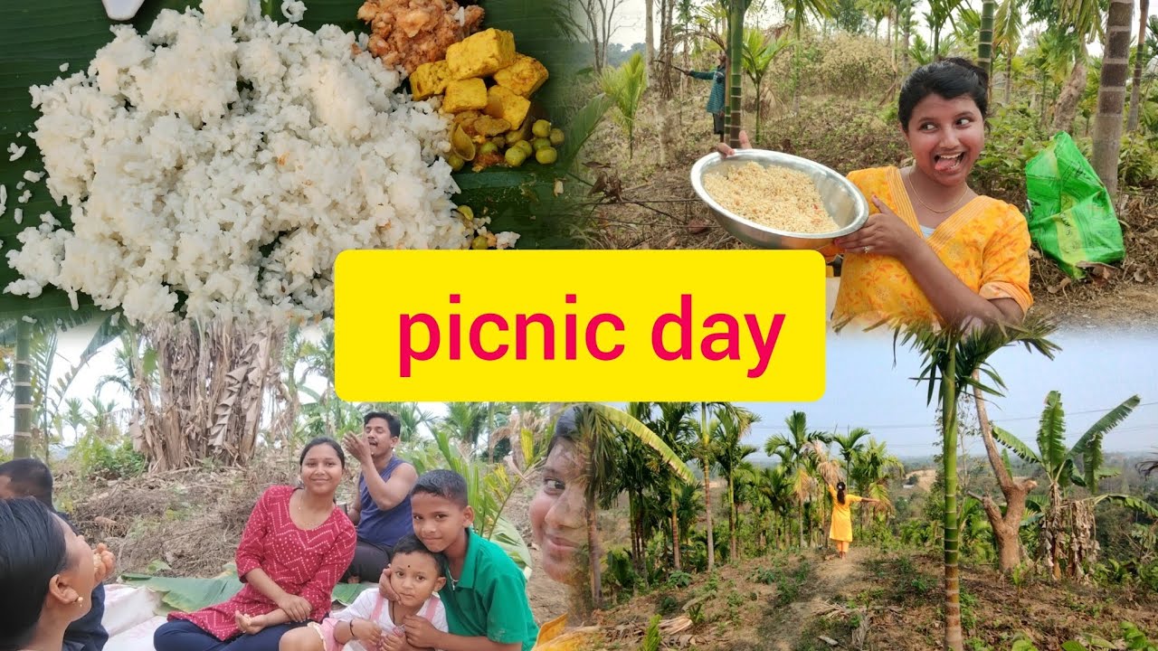 A happy picnic day/outing with family/outdoor cooking 🍳 - YouTube