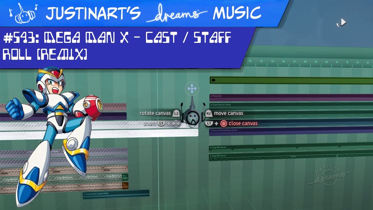 Mega Man X - Cast / Staff Roll (JustinArt Remix), Dreams PS4 Music #543 ...