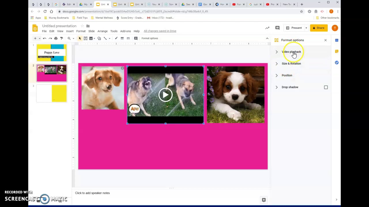 Google Slides: Adding Images and Videos - YouTube