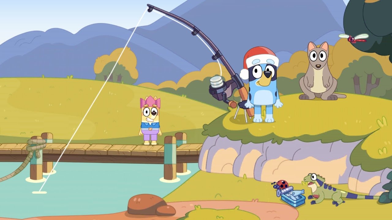 Bluey’s Fishing for Christmas 🎣🎄 | Full Holiday Episode | Bluey ...