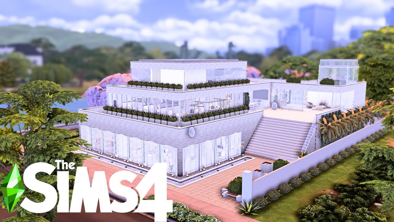 Fashion Magazine Office | The Sims 4 Speed Build - YouTube