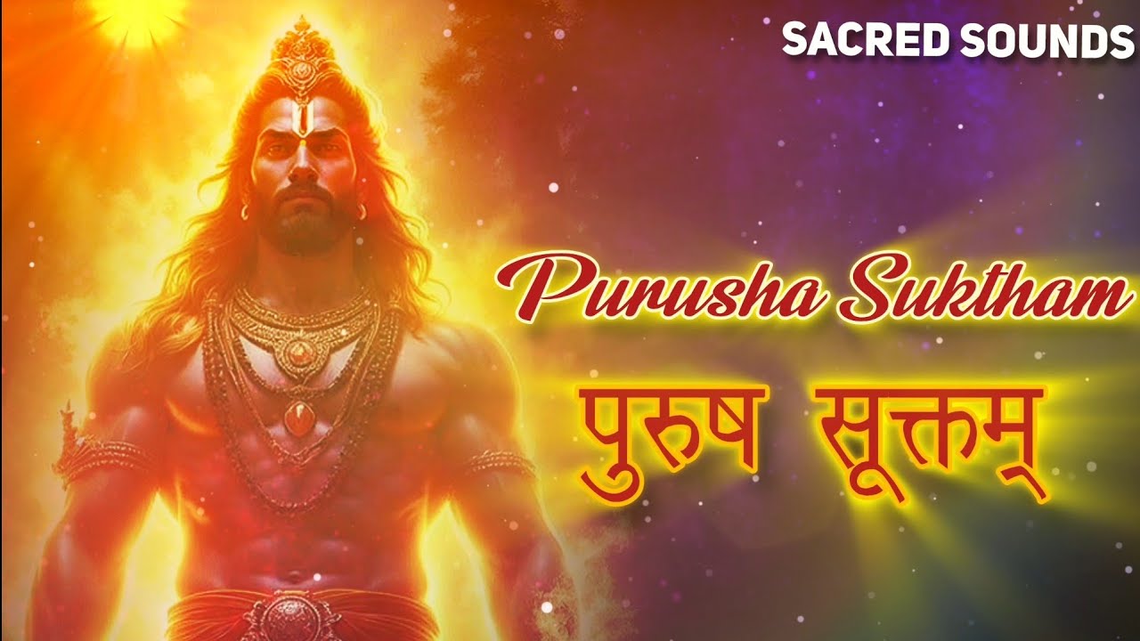PURUSHA SUKTAM |पुरुष सूक्तम् लिरिक्स के साथ|Divine Vedic Chant of Lord ...