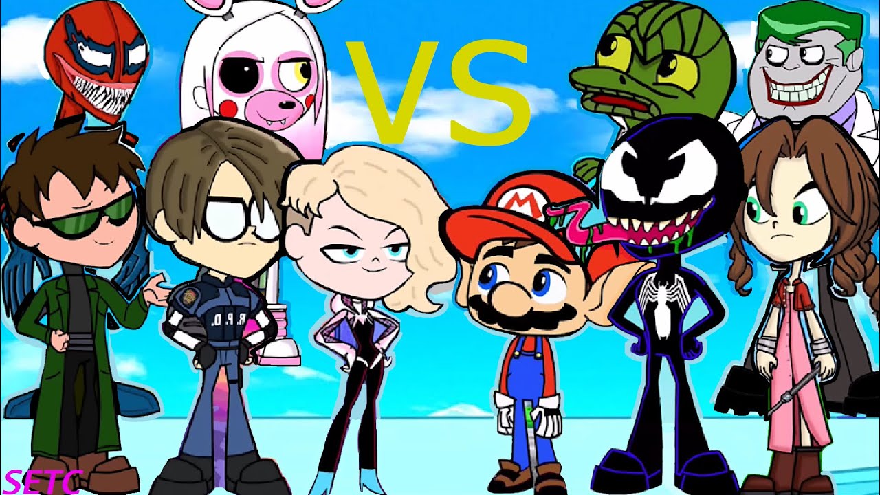 Teen Titans Go! vs. Spider Goblin Carnageboy and friends! Cartoon ...