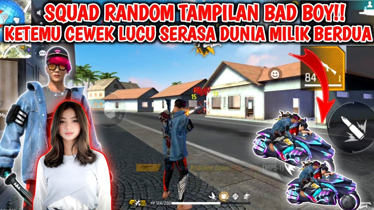 SQUAD RANDOM TAMPILAN BADBOY!! KETEMU CEWEK LUCU SERASA DUNIA MILIK BERDUA - FREEFIRE - YouTube