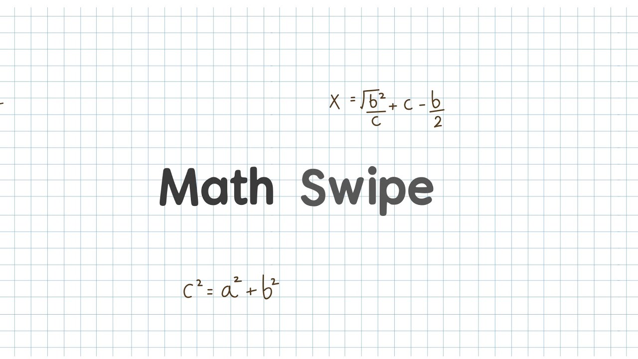 MATH SWIPE: Learn and practice Math Interactively - YouTube