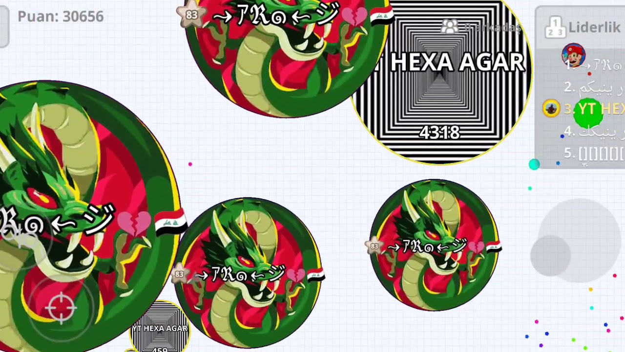 Agar io 2 VS 10 (ARABİC CLAN) MAP GG :D - YouTube