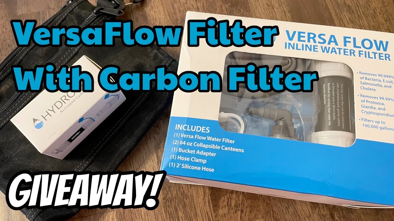 VersaFlow Filter with Carbon Filter GIVEAWAY - YouTube