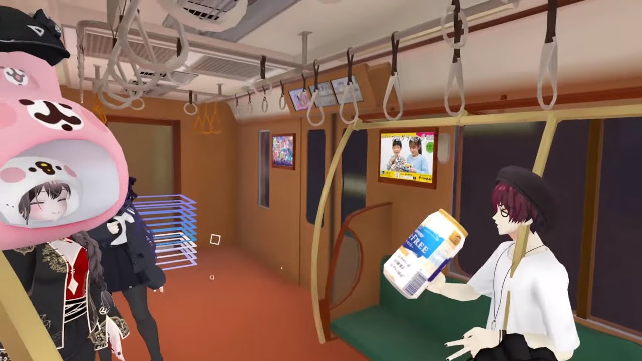 「VRChat」良い子は列車内で荒らす行動をしないでね | Remember kids, always mind your manners ...