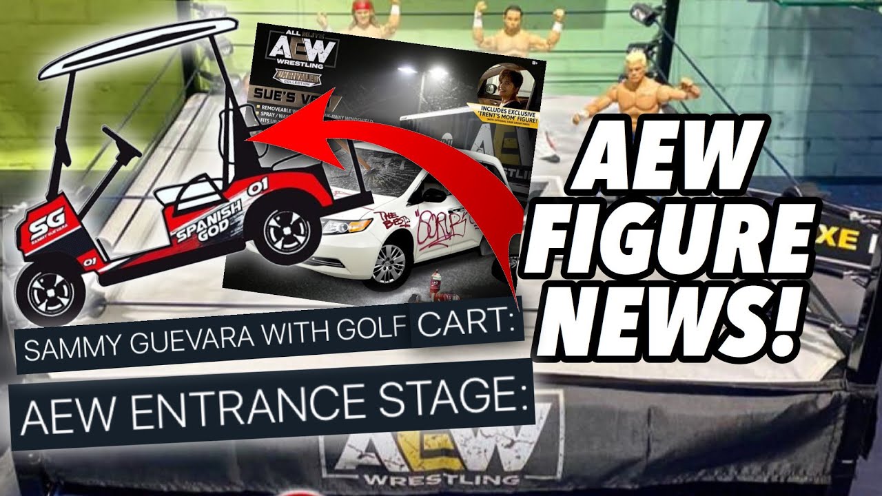 AEW FIGURE PLAYSETS REVEALED! VEHICLES, STAGE, + MORE NEWS! - YouTube