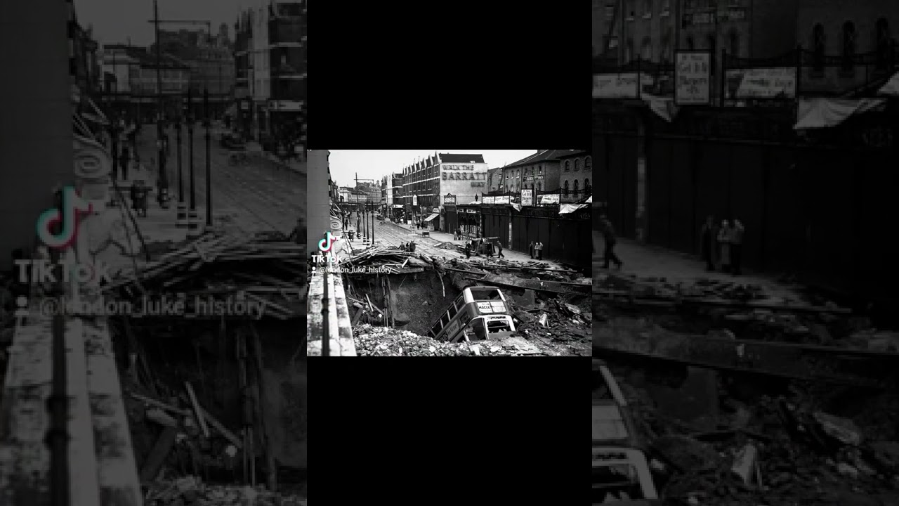 Balham tube station after a German air raid, 1940. - YouTube