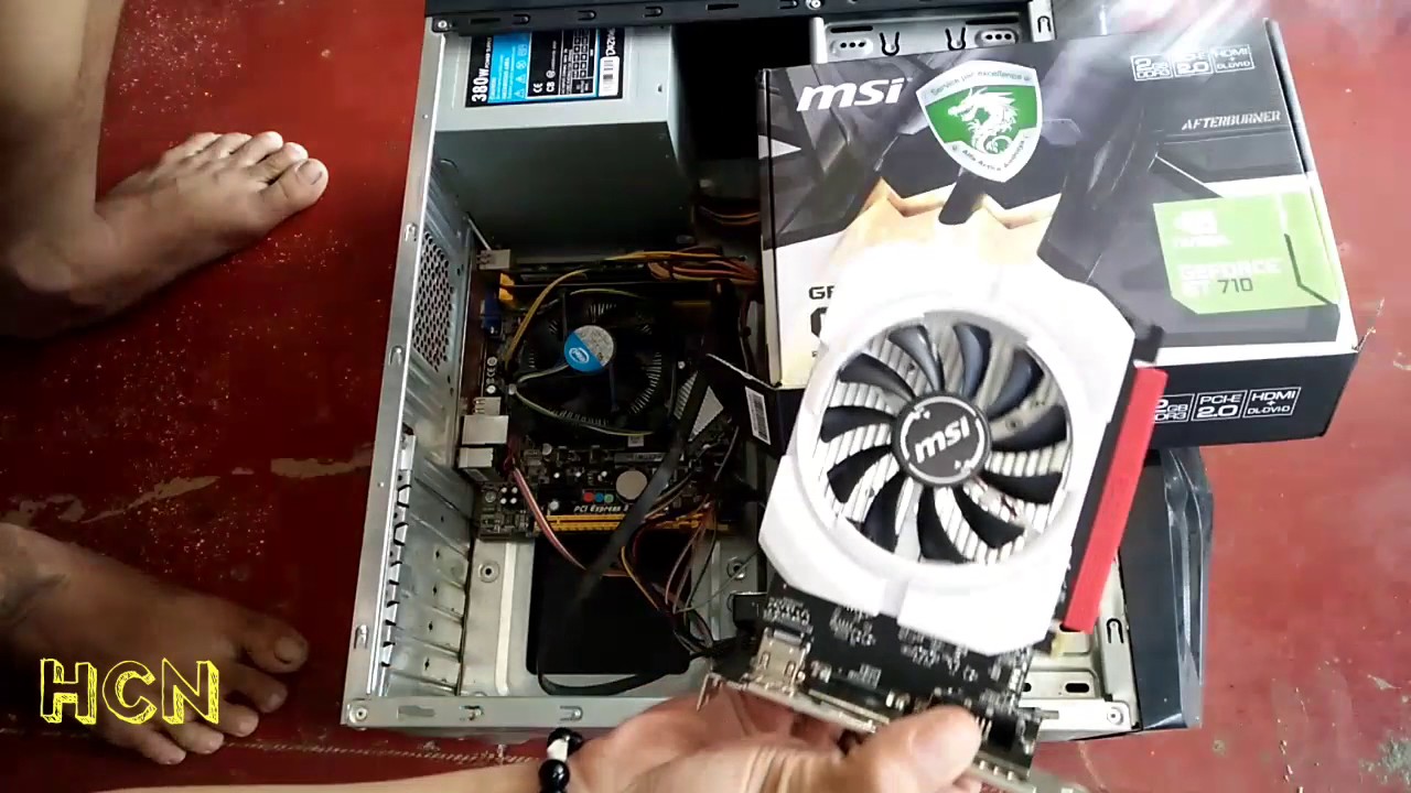 cara memasang VGA pada CPU dengan Benar dan menginstalnya - YouTube