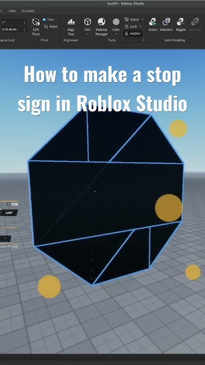 How to make a stop sign in Roblox Studio - YouTube