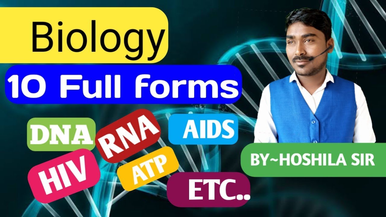 Biology in 10 Most important full forms - YouTube