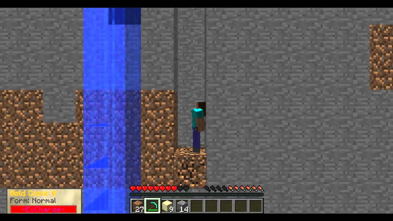 Minecraft 2D mod-Straight down - YouTube