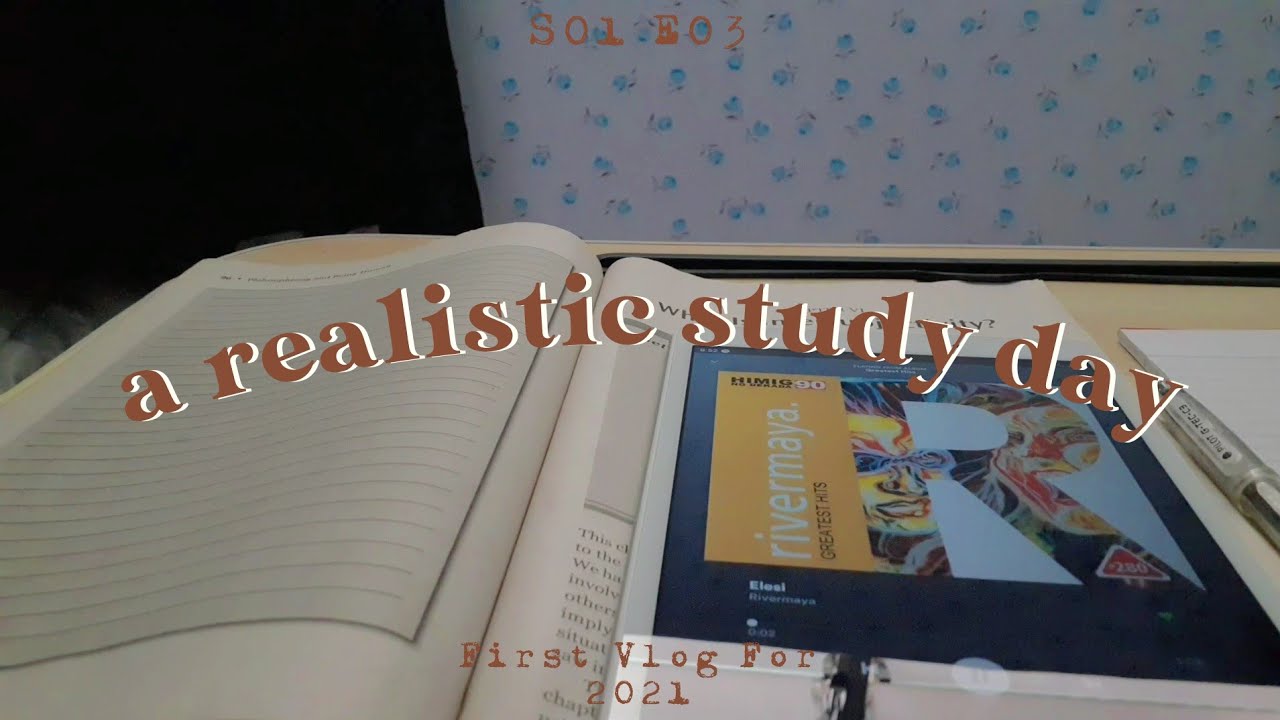 📖 a "realistic" study with me | first study vlog for 2021 - YouTube
