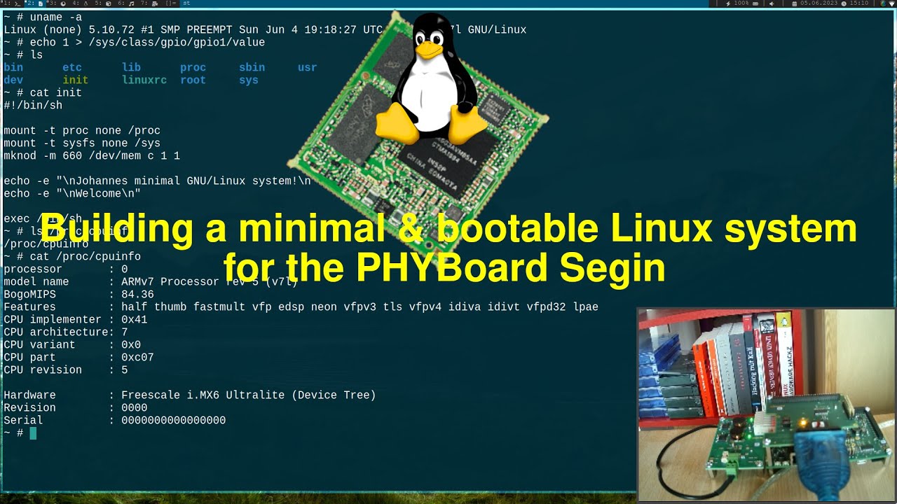 Creating A Minimal And Bootable Linux System For The Phyboard Segin Youtube