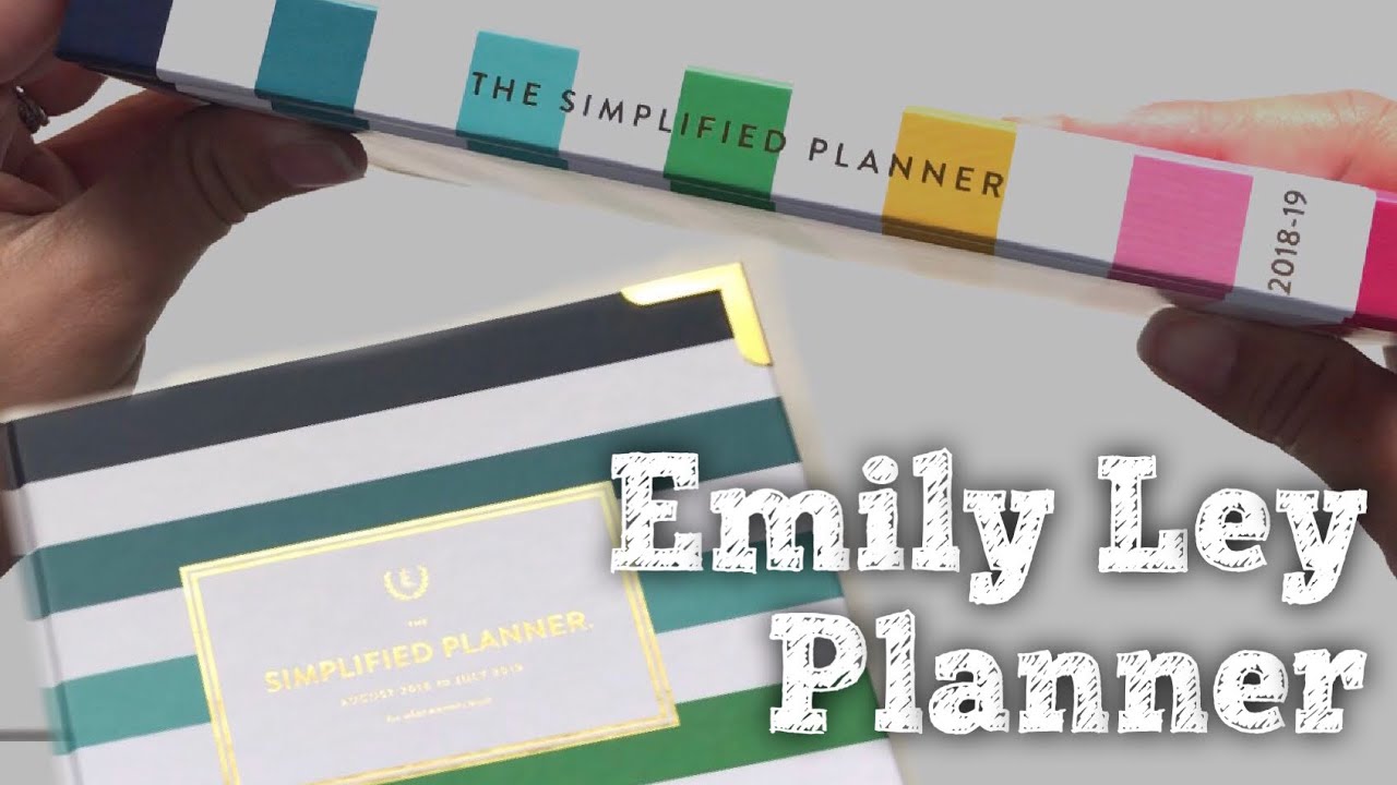 NEW Emily Ley The Simplified Planner 2018-2019 - YouTube
