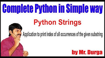 python program Find the last position of a given substring - YouTube