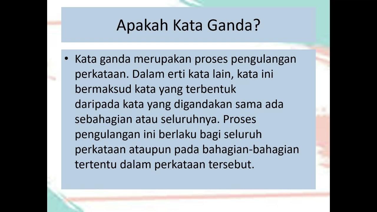 Bahasa Melayu Kata Ganda. - YouTube