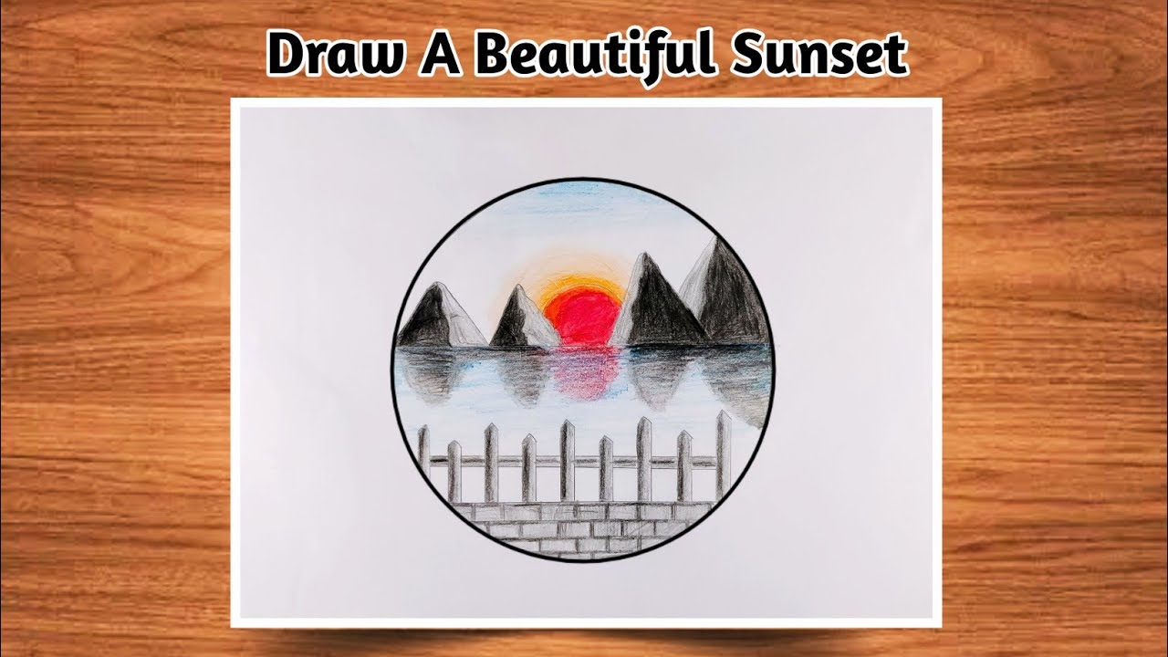 How to Draw Beautiful Scenery. Drawing Tutorial.DrawingApon - YouTube