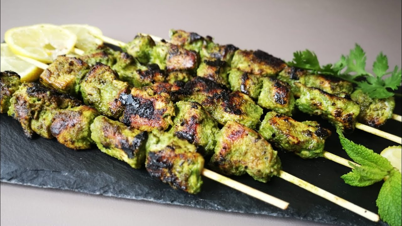 Green Chicken Kebab | Prag’s Cuisine - YouTube