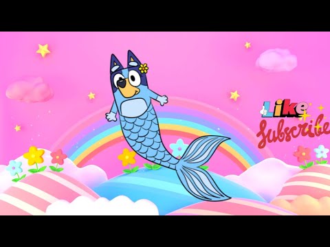 How to Draw Bluey Mermaid drawing and coloring video @drawtube28 - YouTube