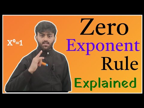 Zero Exponent Rule Explained | Zero as an Exponent | A Number Raised To 0 #zeroexponent - YouTube