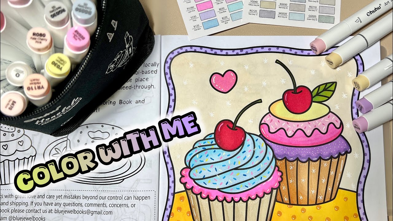 ASMR | Color With Me 🍒🧁 Soft Spoken & Whispered for Relaxation, Study ...