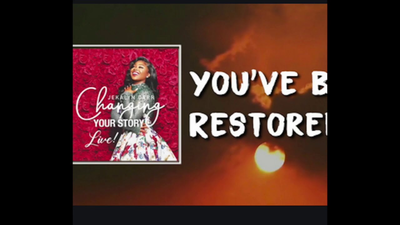 You've Been Restored -Jekalyn Carr - instrumental backing track - YouTube