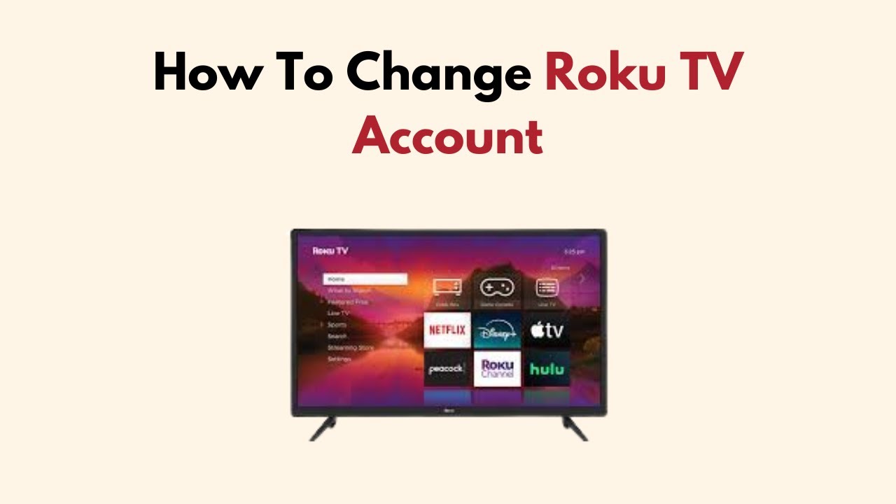 How To Change Roku TV Account - YouTube