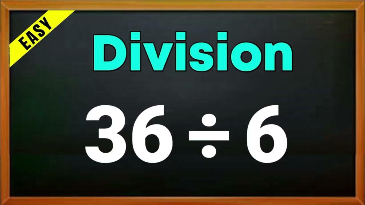 36 ÷ 6 = ? | 36 divided by 6 | 36/6 - YouTube