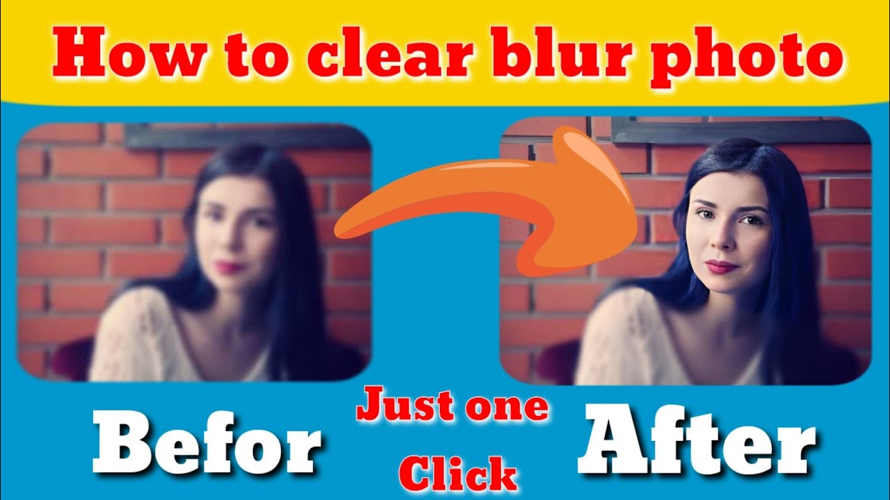 How to clear blur photo| blur image ko clean kaise kare jaldi | blur ...